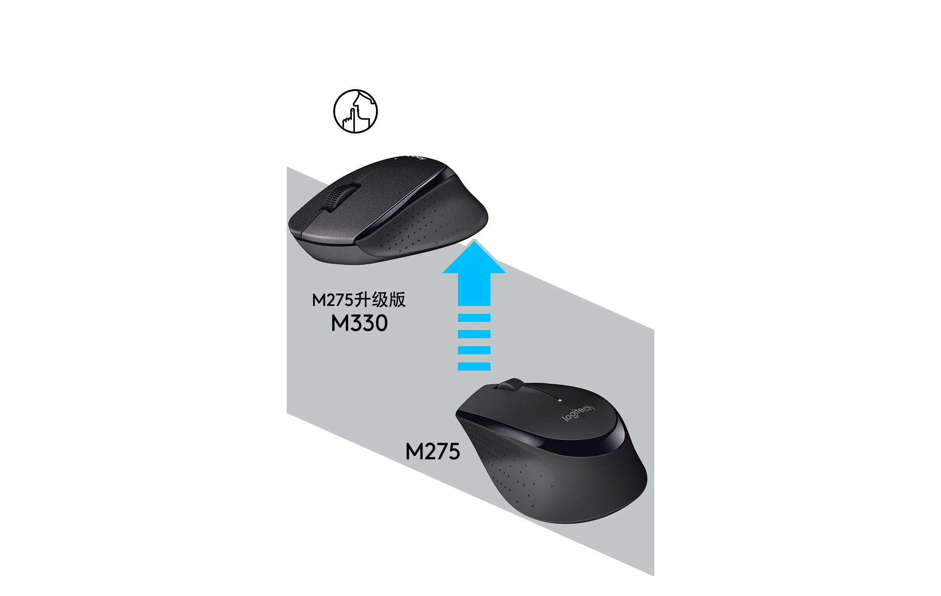 罗技（Logitech）M330静音鼠标无线鼠标带无线微型接收器 黑色_多少钱_参数_图片_价格_用户评价_联想商城