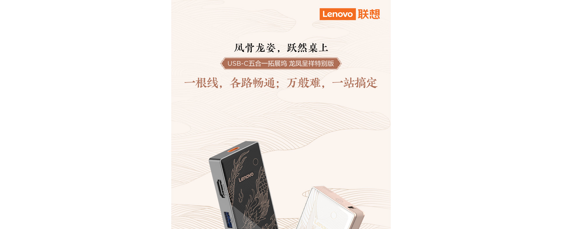 联想USB-C拓展坞 LX0801 龙凤呈祥_多少钱_参数_图片_价格_用户评价_联想商城