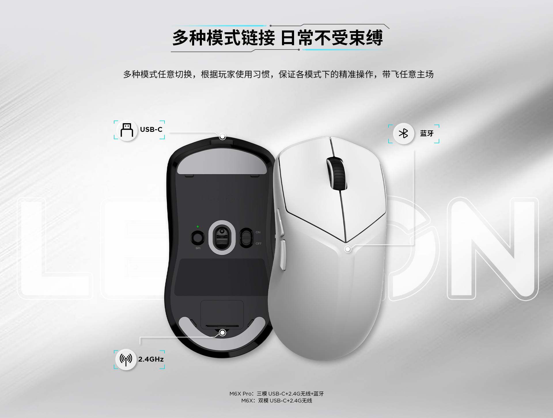 【新品热卖】联想拯救者M6X SE无线三模游戏鼠标电竞办公冰魄白_多少钱_参数_图片_价格_用户评价_联想商城